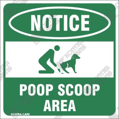 WC057 - Poop Scoop Area - Kontra Signs