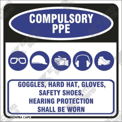 WC103 - Goggles, Hard Hat, Gloves, Safety Shoes, Hearing Protection ...