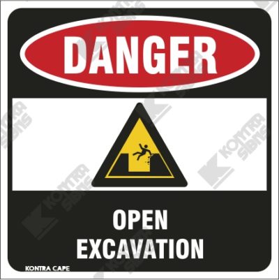 WC456 - Danger Open Excavation - Kontra Signs